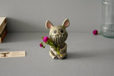 Ceramic fantastic creatures — author's handmade art